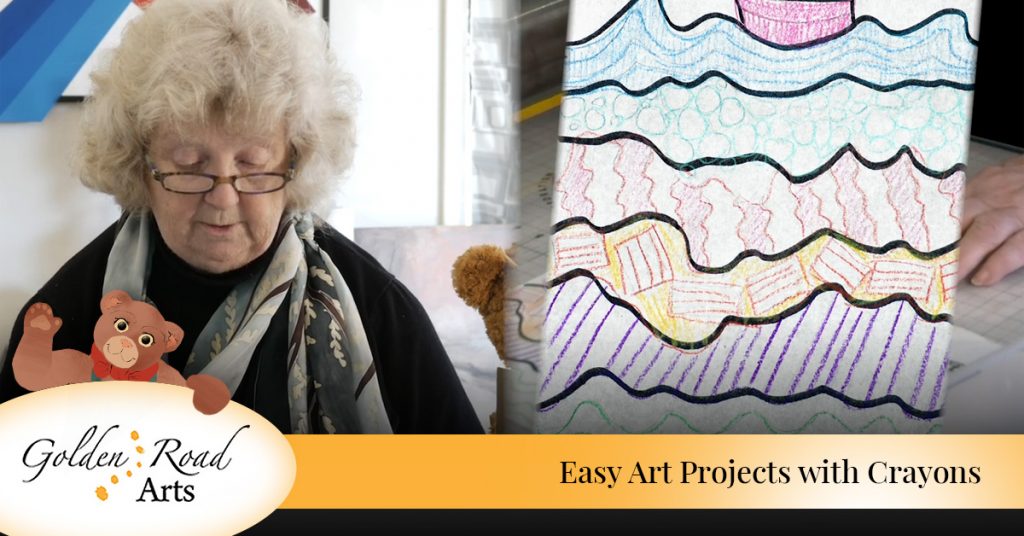 Easy Art Projects with Crayons, Markers, Tape and Paper | Golden Road Arts