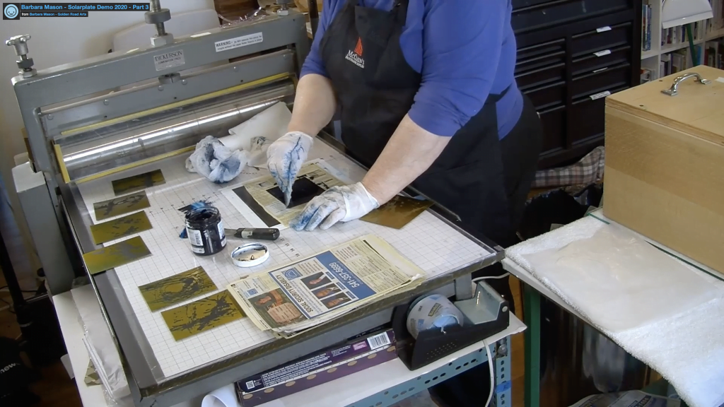 Solarplate Printmaking Inking and Printing Process Part 3 | Golden Road ...