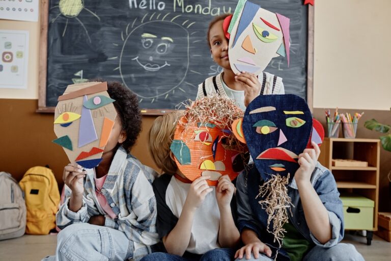 Fun Art Lessons for Elementary Kids That Explore Shapes | Golden Road Arts